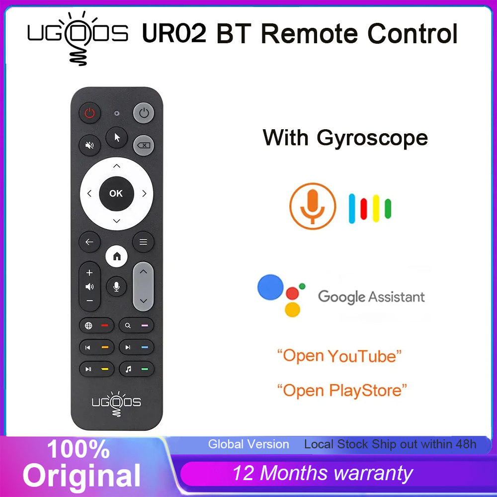 Original UGOOS UR02 BT Voice Remote Control Replacement for Ugoos AM8 ...