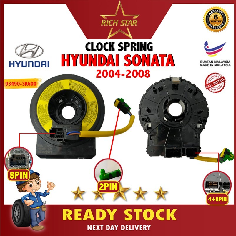 HYUNDAI SONATA NF HIGH & LOW SPEC(2004 - 2008 )STAREX SPIRAL CABLE ...