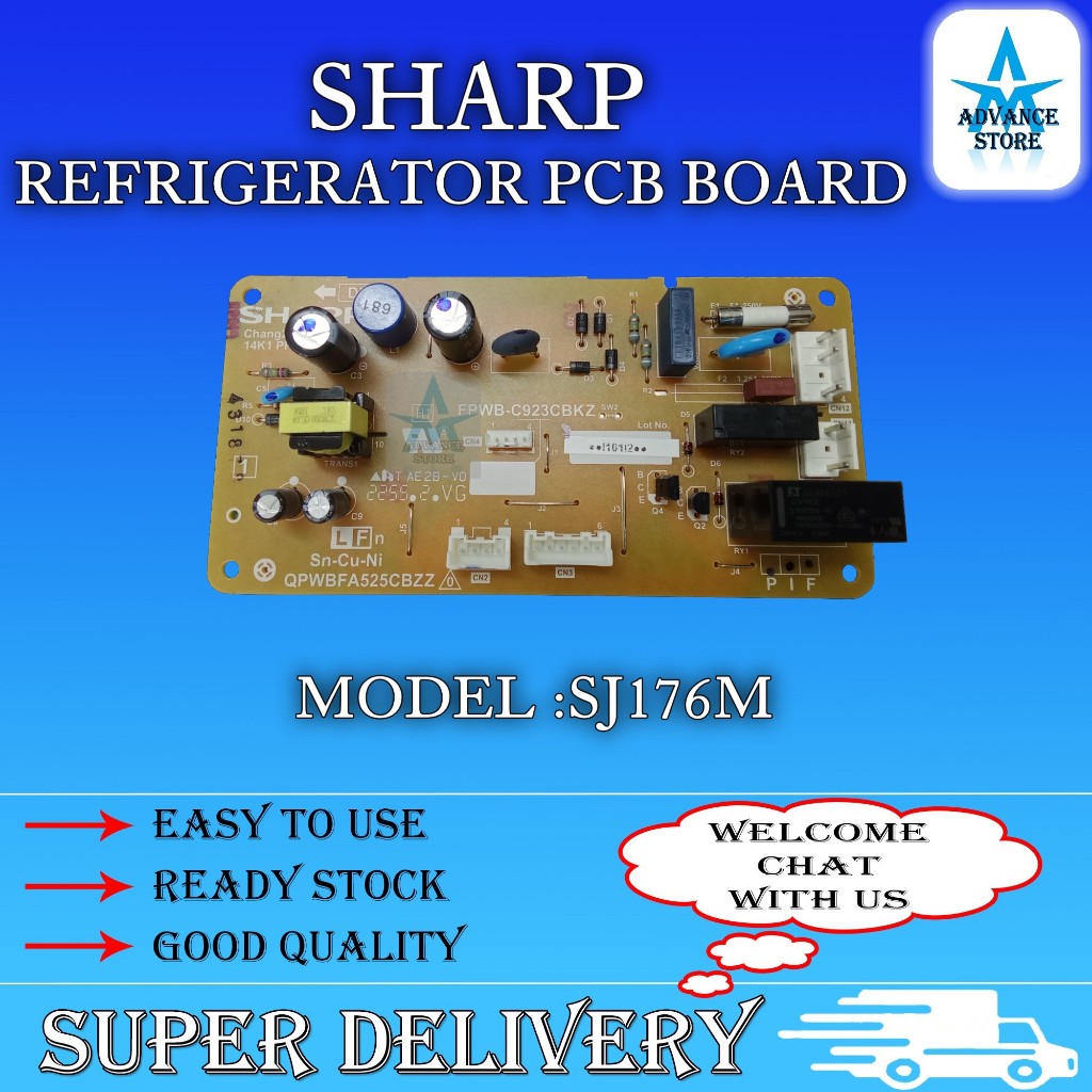 SJ176M SHARP REFRIGERATOR FRIDGE MAIN BOARD SHARP BOARD PETI SEJUK ...
