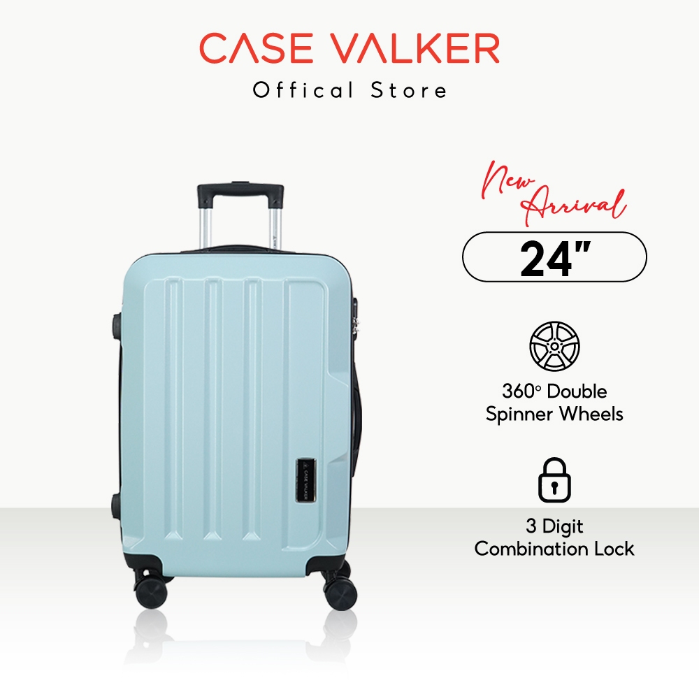 Case Valker 24" Fashion Gorgeous ABS Hard Case Luggage Bag (24") Beg ...