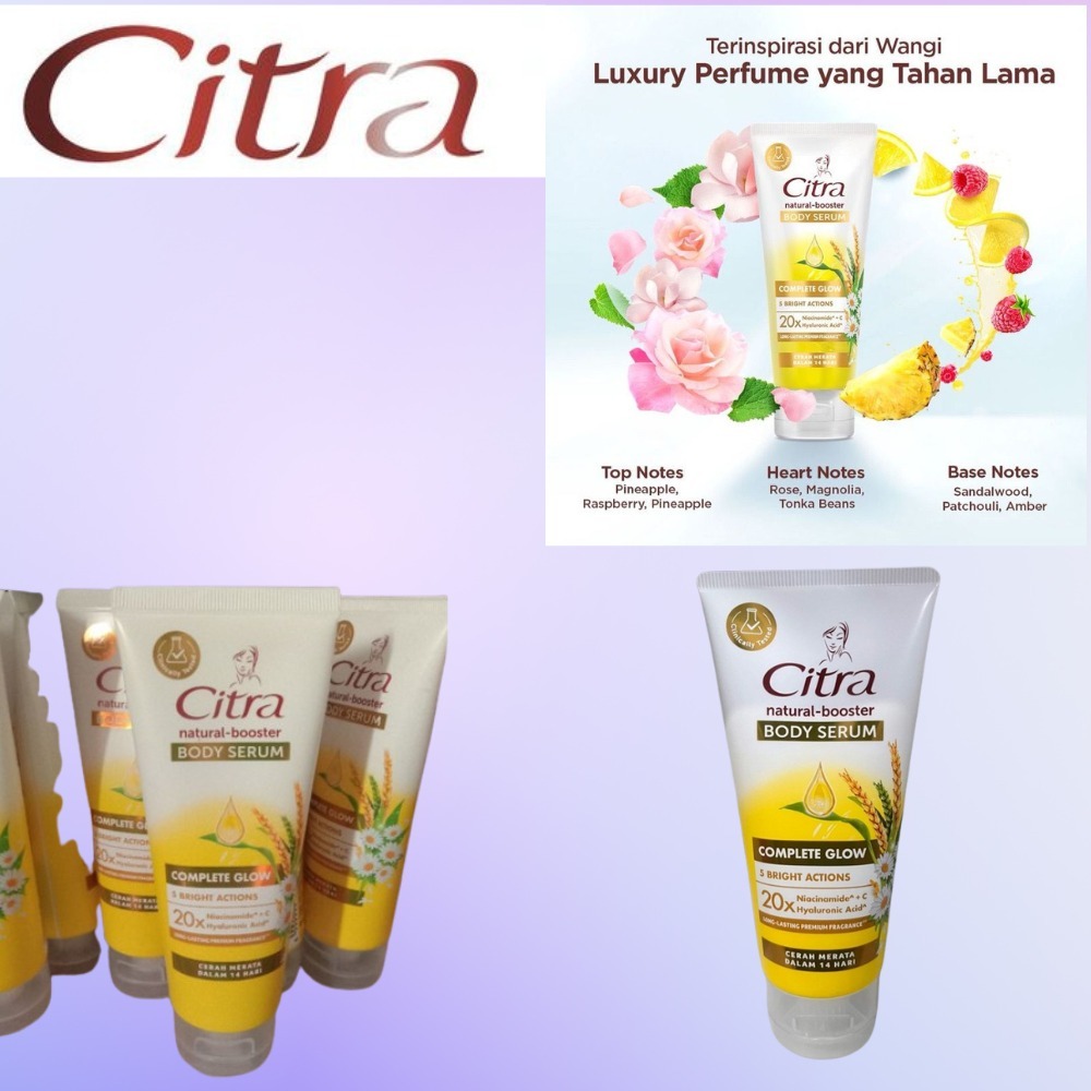 CITRA BODY SERUM COMPLETE GLOW 180ML / NATURAL BOOSTER BODY SERUM WITH ...