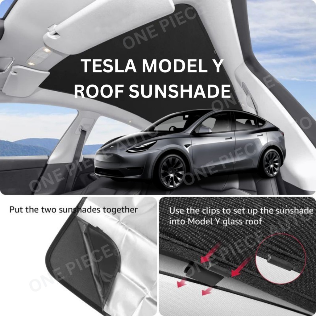 TESLA MODEL Y SUNROOF SUNSHADE REDUCE SUNHEAT | Shopee Malaysia