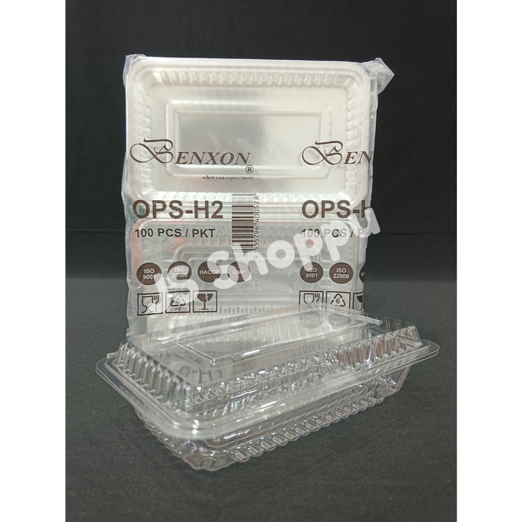 BENXON OPS H2 Plastic Container (100pcs+-) / Kuih Container / BX H2 ...