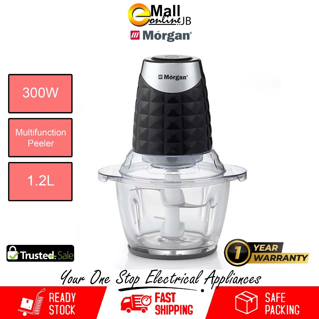 Morgan Kitchen Chopper with Garlic Peeler 300W MCP-30P | Shopee Malaysia