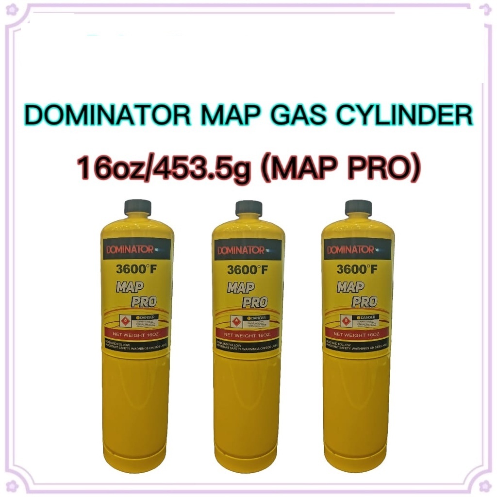 DOMINATOR MAP Gas Cylinder 16Oz/453.5g (MAP-PRO) | Shopee Malaysia