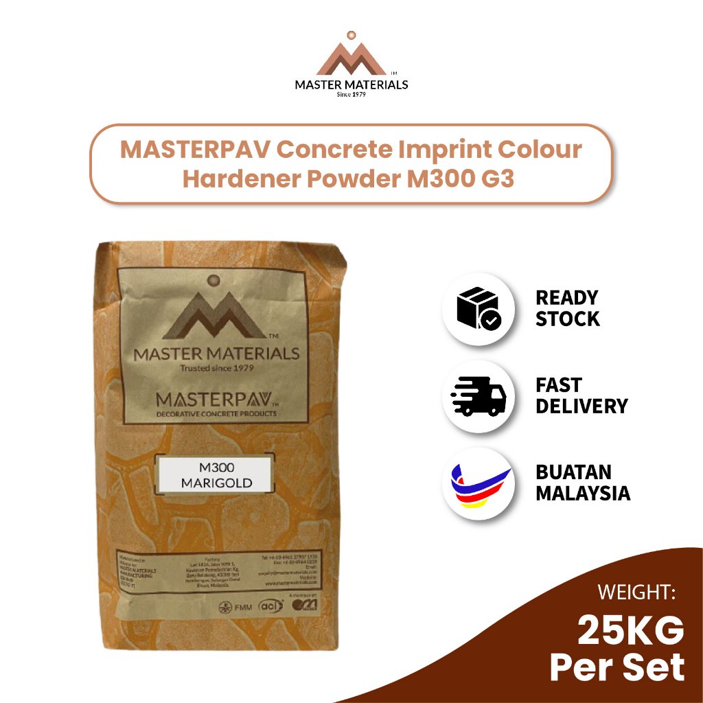 MASTERPAV Concrete Imprint Colour Hardener Powder M300 G3 (25kg ...
