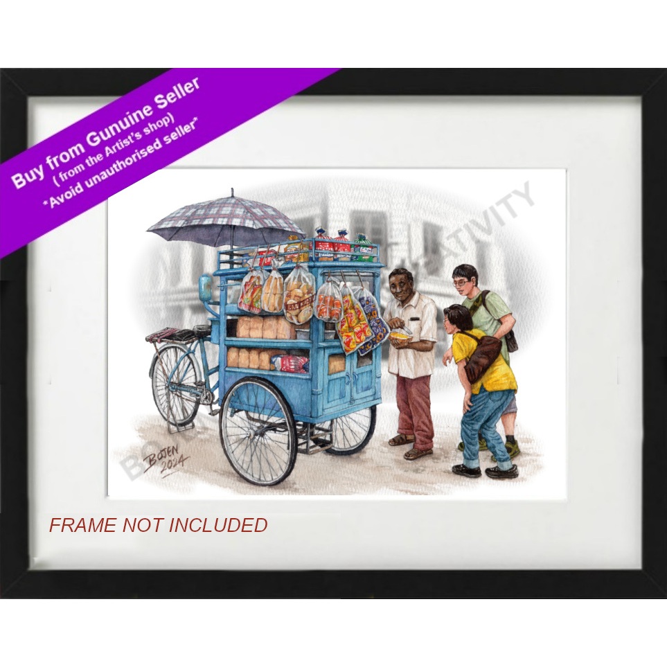 A4 PRINT PPICTURE POSTER WALL ART CARD - WATER COLOR PAINTING by Bojen ...