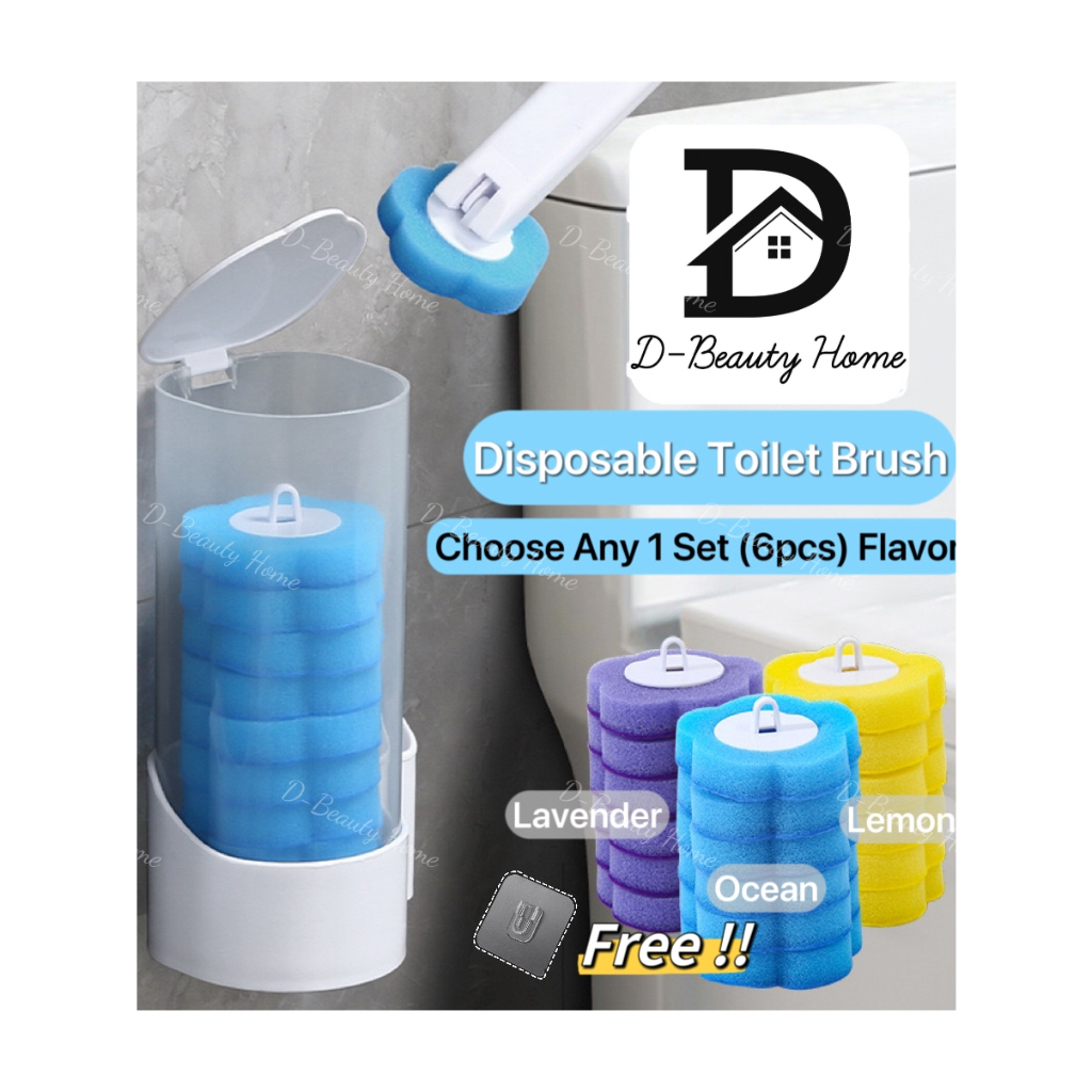 Disposable Toilet Bowl Brush Toilet Cleaning Brushhead/Tandas Viral ...