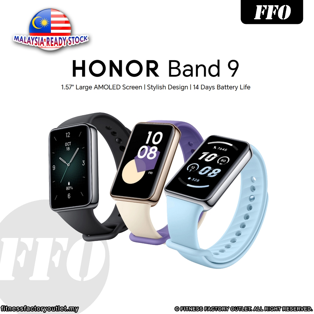 HONOR Band 9 Smartwatch Health and Fitness Tracker Stress Sleep SpO2 ...