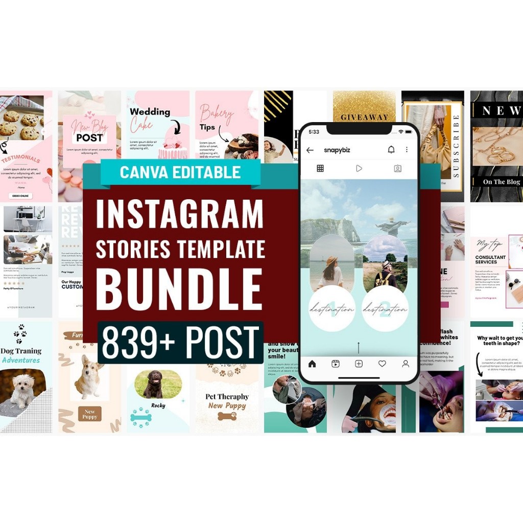 Instagram Story Canva Template Bundle | Shopee Malaysia