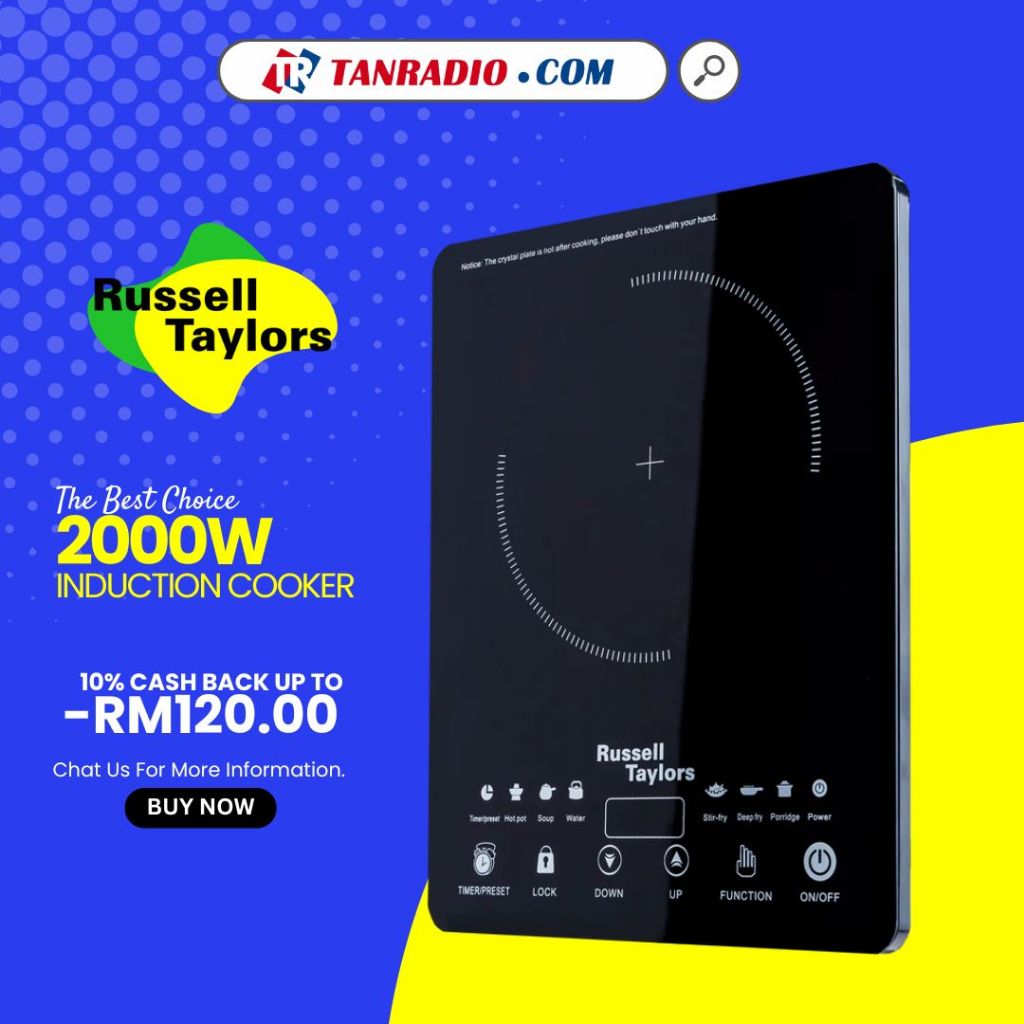 RUSSELL TAYLORS INDUCTION COOKER 2000W | Shopee Malaysia