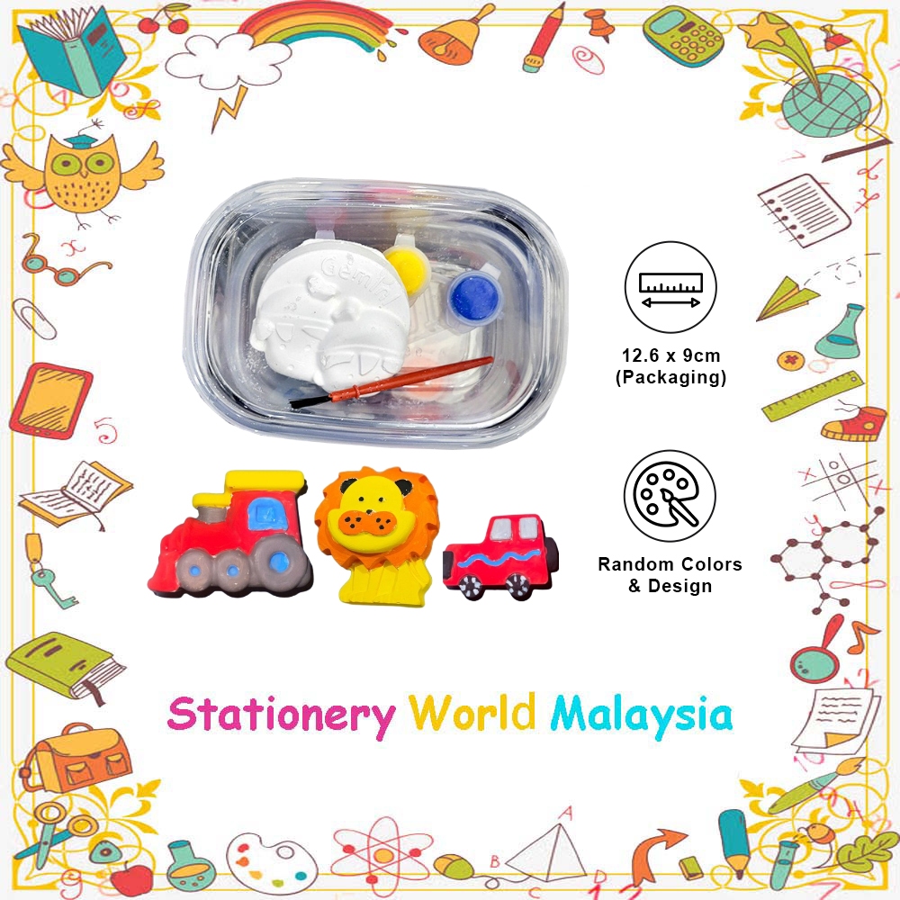 SWM DIY Plaster Doll Coloring Painting Creative Graffiti Kids Educatiol ...