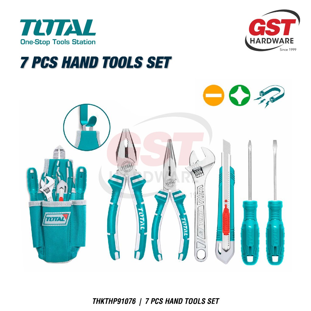 🔥 TOTAL Tool Set Plier Set Tool Screwdriver Set Mini Total 7 pcs Hand ...
