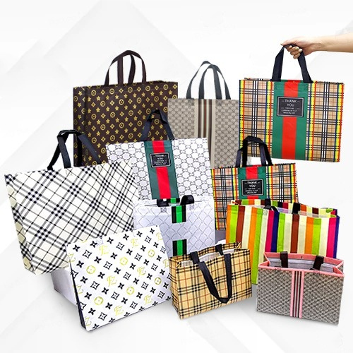 Laminated Non Woven Bag Eco Friendly Reuseable Recycle Grocery Tote ...