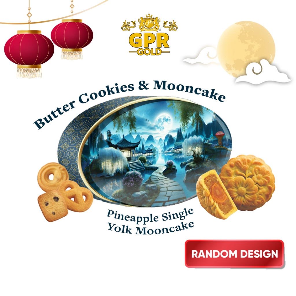 GPR Gold Mooncake & Butter Cookies Mid Autumn Frestival Gift Box | Shopee Malaysia