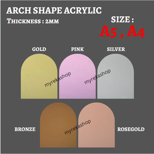 ARCH SHAPE ( PLAT KOSONG SAHAJA UNTUK DIY ) | Shopee Malaysia