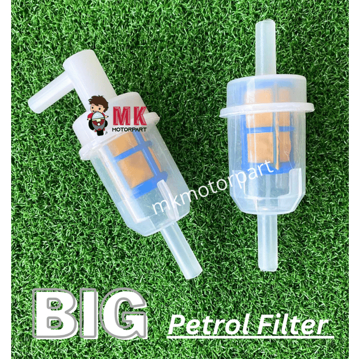 BLUE BIG - PETROL FILTER Universal Honda Yamaha Suzuki Kawasaki Modenas ...