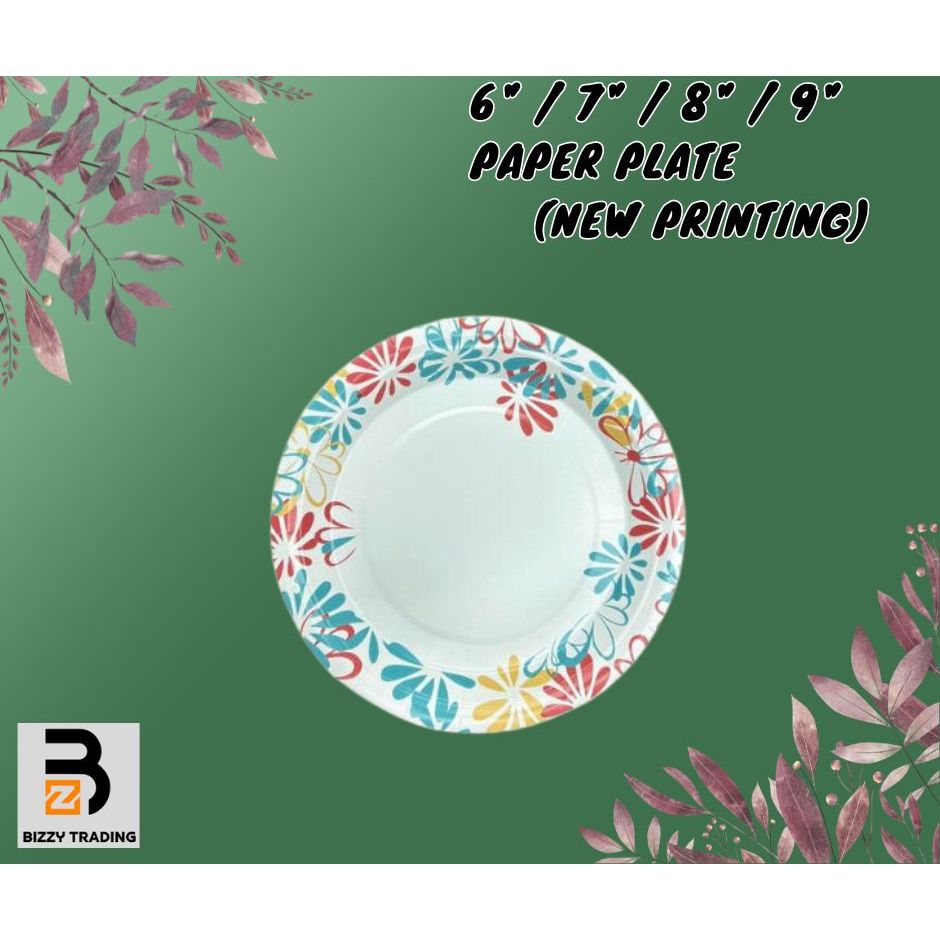 [20PCS] Eco-Friendly Disposable Paper Plates – White Party Buffet ...