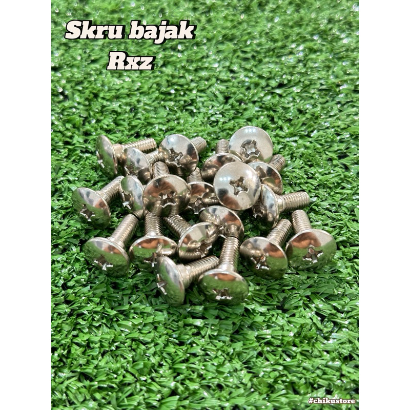 (1pcs) Skru bunga chrome untuk bajak Rxz cover spoket yamaha y110 ss1 ...