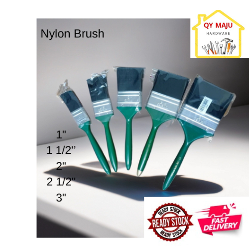 Nylon Paint Brush （1” , 1 1/2” , 2”,3"）Berus Cat | Shopee Malaysia