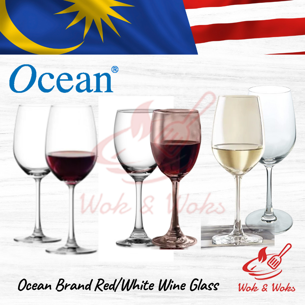 Ocean Brand Red@White Wine Glass Cup / Cawan Kaca Red@White Wain Jenama ...