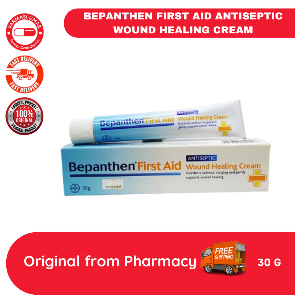 Bepanthen First Aid Antiseptic Wound Healing Cream 30g | Shopee Malaysia