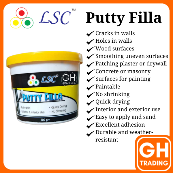 Putty Filler Interior Exterior Wall Putty Quick Dry Cement Putty Filla ...