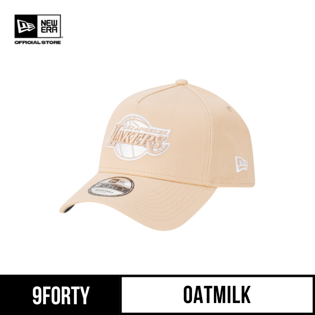 New Era 9FORTY A-Frame Los Angeles Lakers Oatmilk Snapback Cap | Shopee ...