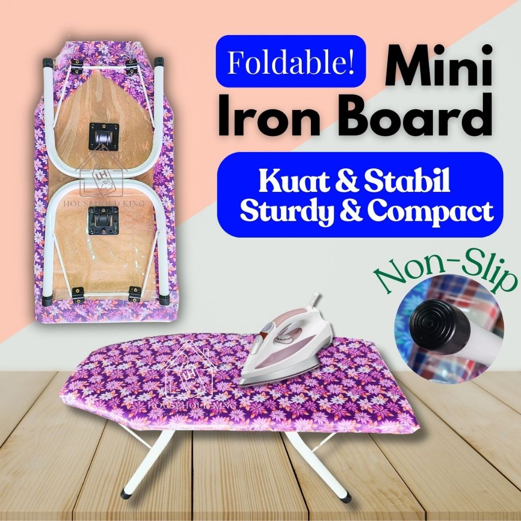 Small Mini Iron Board Duduk Folding Ironing Board Mini Portable Kecik ...