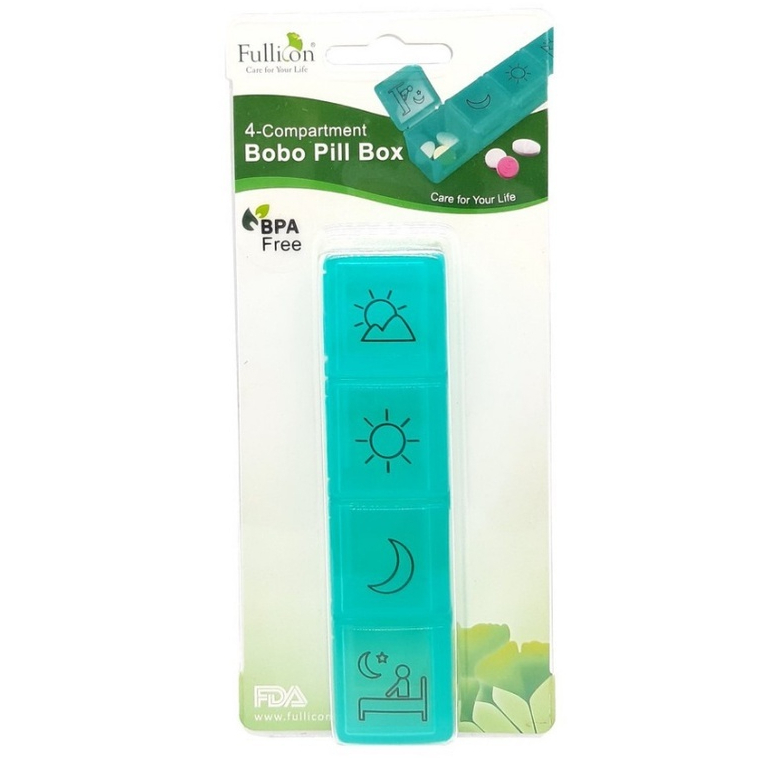 FULLICON 4-COMPARTMENT BOBO PILL BOX | Shopee Malaysia