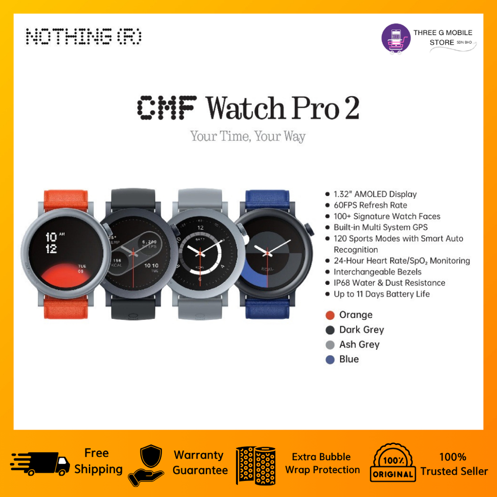 CMF Watch Pro 2 | Interchangeable Bezel | 100+ Watch Faces | 120 Sports ...