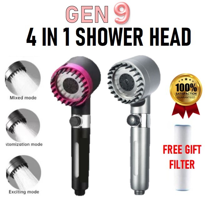 【4IN1 MODE】 9TH generation Germany 4In1 High Pressure Shower With ...