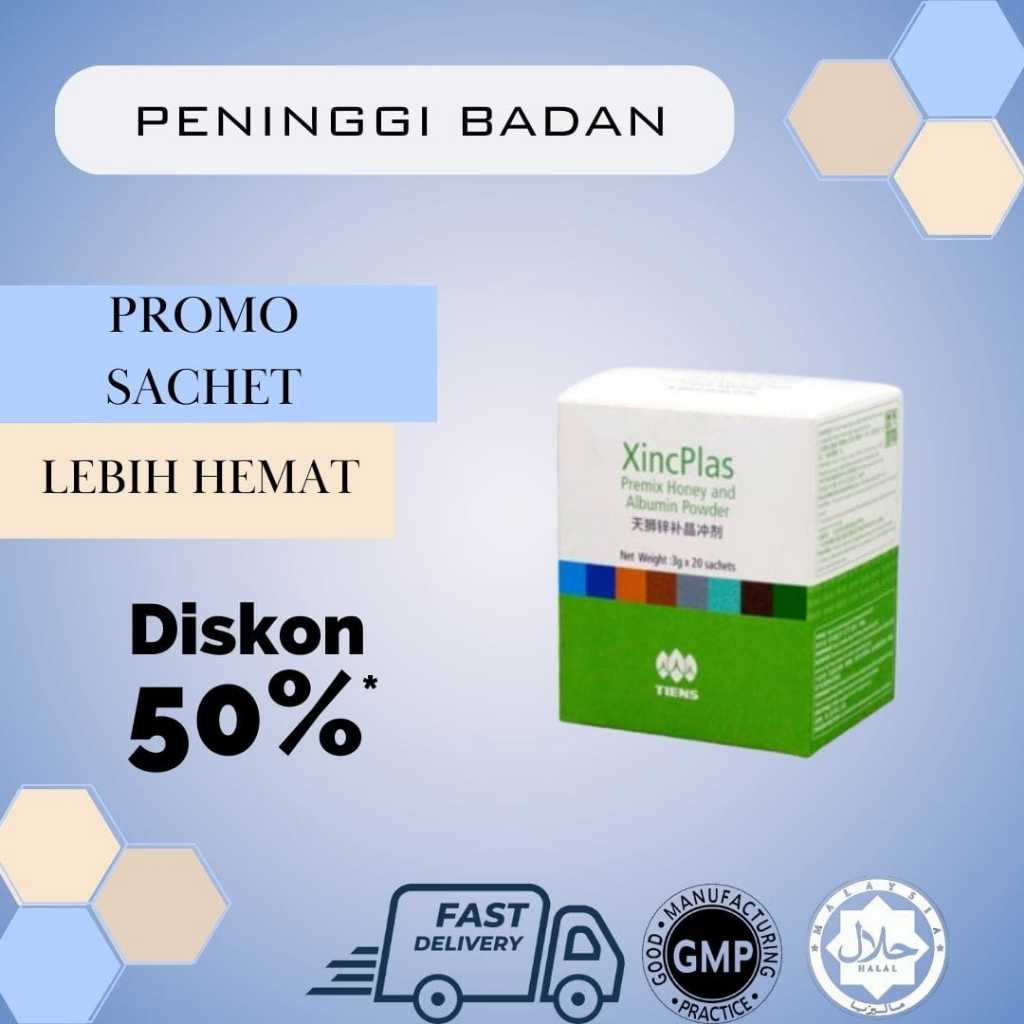 PROMO SACHET XINCPLAS, UBAT TINGGI TERBAIK MALAYSIA TAMBAH TINGGI 3-6 ...