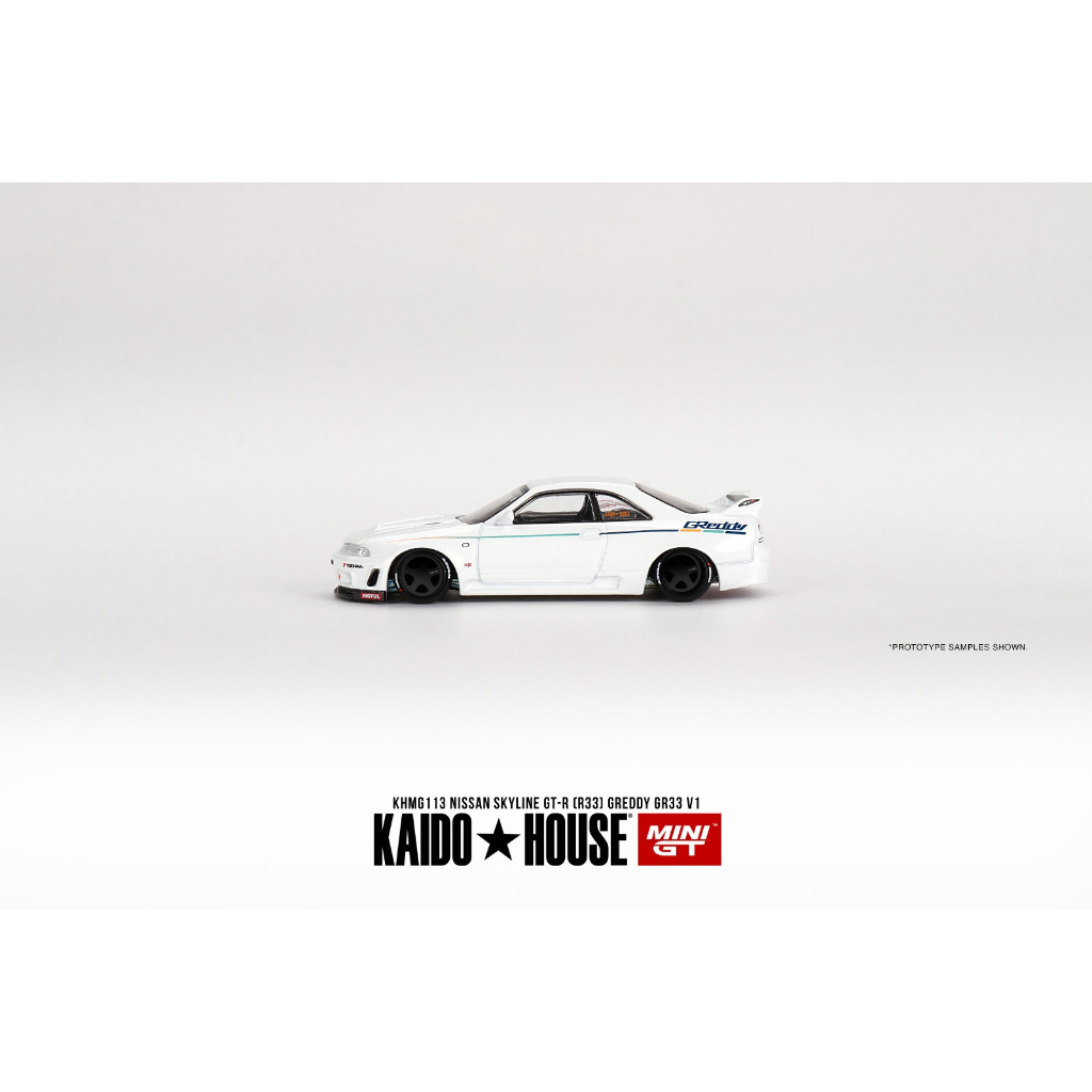 MINI GT KAIDO HOUSE //113 NISSAN SKYLINE GTR (R33) GREDDY GR33 V1 ...