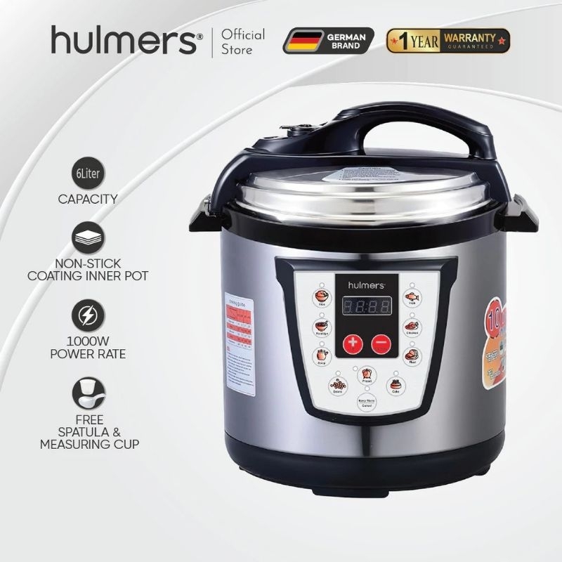 Hulmers 10in1 Electric Digital Pressure Cooker with Various Cooking ...
