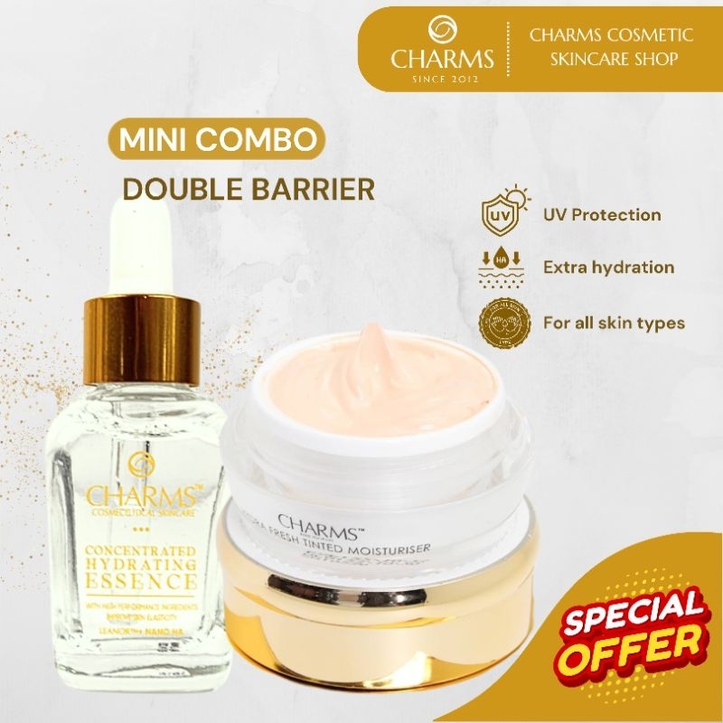 CHARMS SKINCARE - MINI COMBO DOUBLE BARRIER (ESSENCE 20ML + TINTED ...