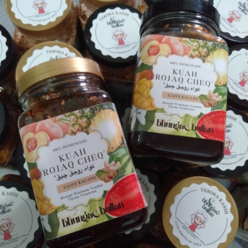 BHUNGA BULLAN KUAH ROJAQ CHEQ' DENGAN BIJAN, KACANG TANAH & KACANG ...