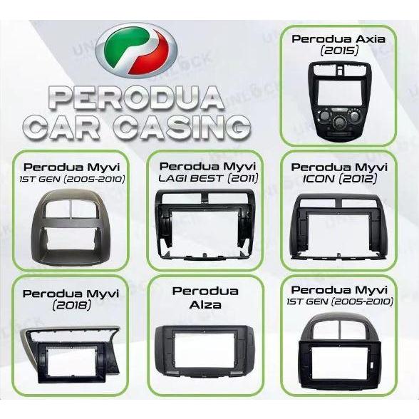 For PERODUA 9/10" Android Casing + Socket PNP Myvi/Alza /Bezza/Ativa ...
