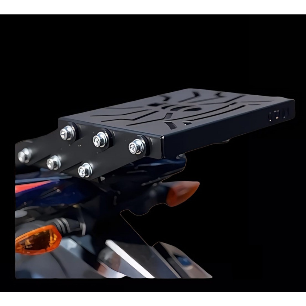 Adjustable heavy duty monorack bracket rear luggage holder pemegang box ...
