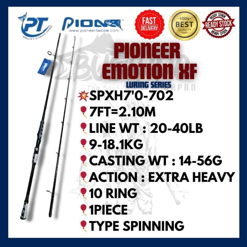 💥 ROD PIONEER EMOTION XF - LURING SERIES - 💥 | Shopee Malaysia