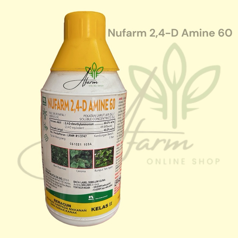1L Nufarm Amine 60 /Racun Rumpai (Sama dgn Kenso Hextar Amine Rarity ...