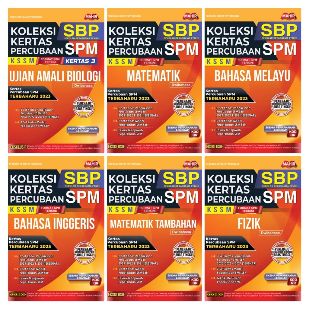 [IS] Koleksi Kertas Percubaan SPM SBP 2024 (Mahir) | Shopee Malaysia