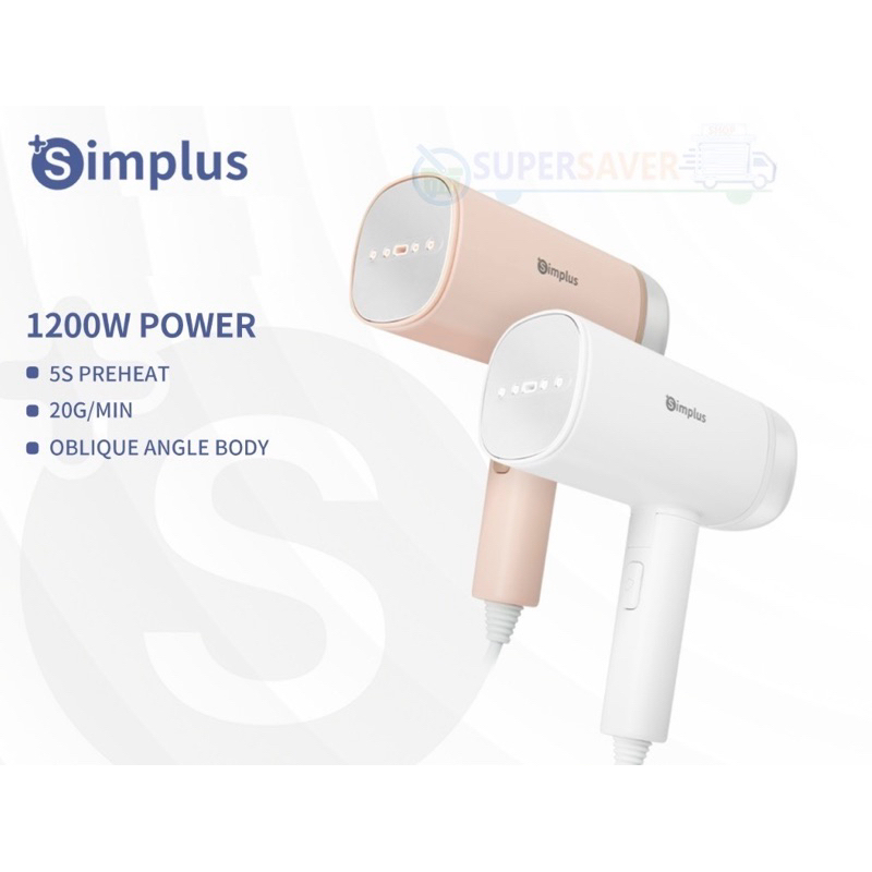 Simplus Handheld Garment Steamer Iron Steam 1200W Portable Ironing ...