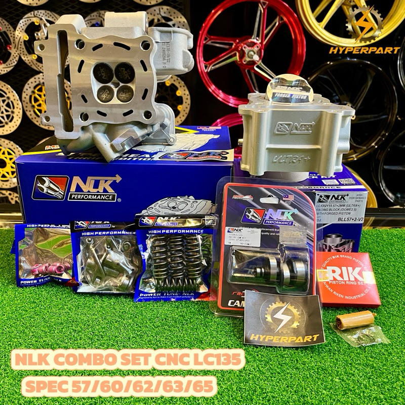 BAJET V2+ CNC SPEC 57,60,62,63,65 NLK PERFORMANCE COMBO SET SUPERHEAD LC CNC LC135 NLK BLOCK ...