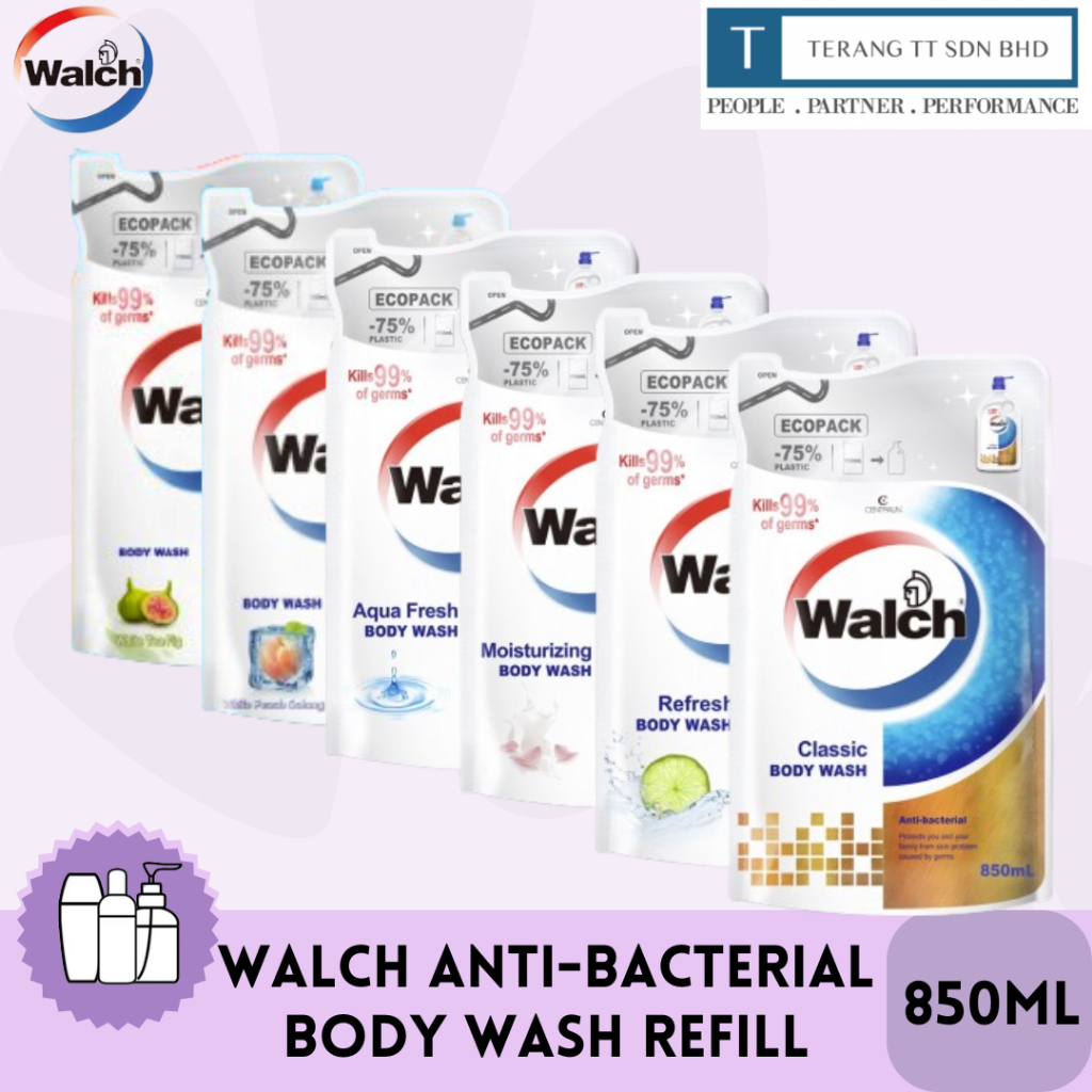 WALCH Anti-Bacterial Body Wash Refill 850ml | Shopee Malaysia