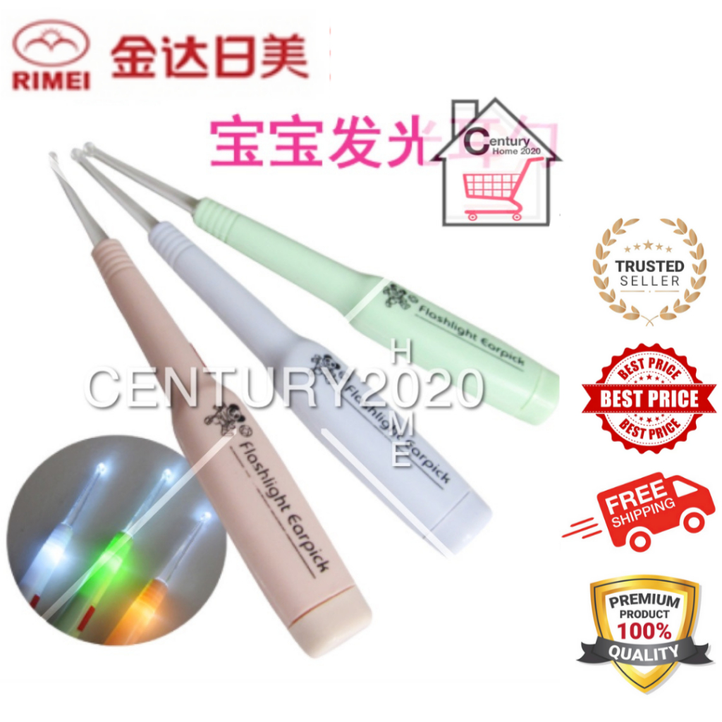 Flashlight Earpick Ear Cleaner Earwax Remover Curette Ear Health Safety ...