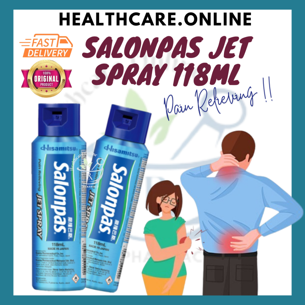 SALONPAS JET SPRAY 118ML [ PAIN RELIEVING ] | Shopee Malaysia