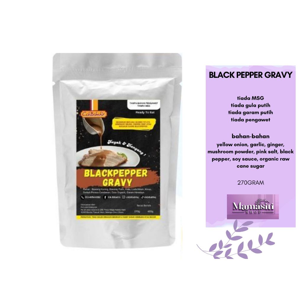 270g Sos Lada hitam ( ready to eat ) Blackpepper Sauce Gravy No Msg No ...