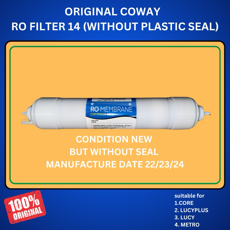 COWAY ORIGINAL RO FILTER 14 FOR CORE,METRO,LUCY | Shopee Malaysia