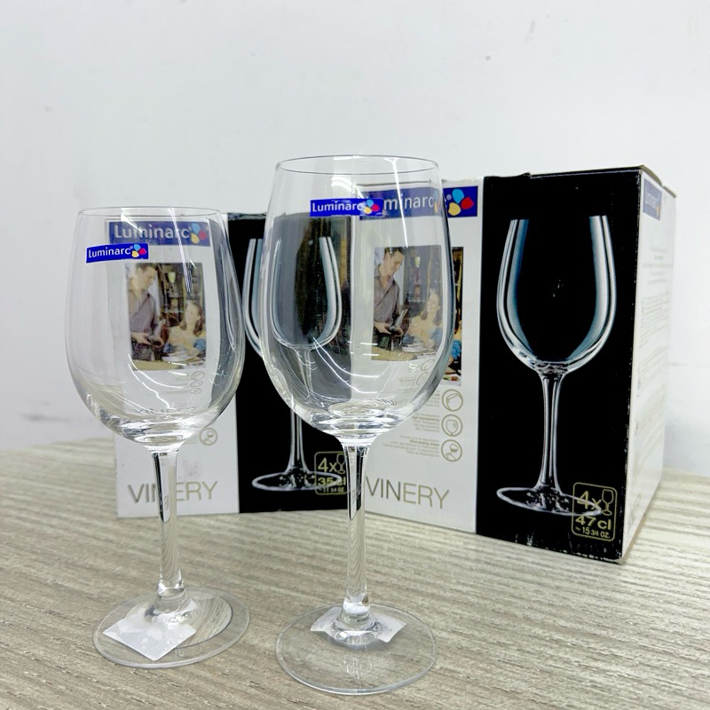 Luminarc 4PC Vinery Glassware Set / Wine Glass Set | Shopee Malaysia